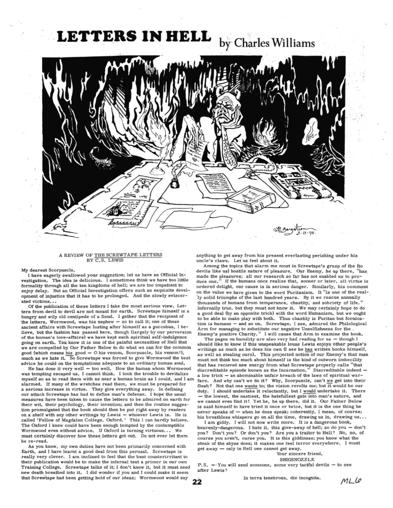 The Screwtape Letters - CS Lewis words and worlds